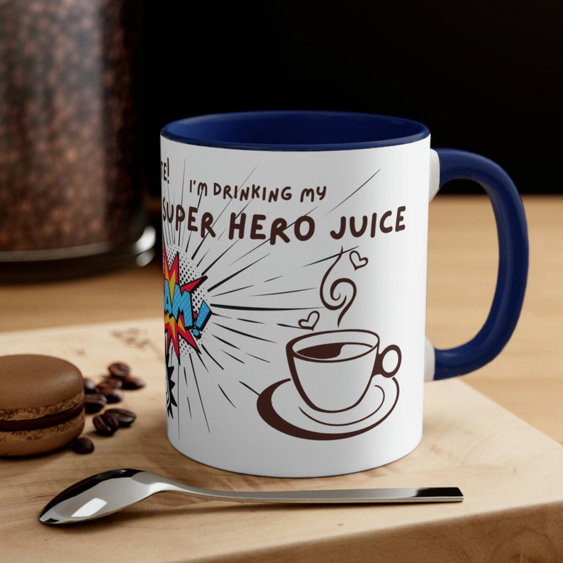 Superhero Juice Accent Coffee Mug 11oz - Etsy