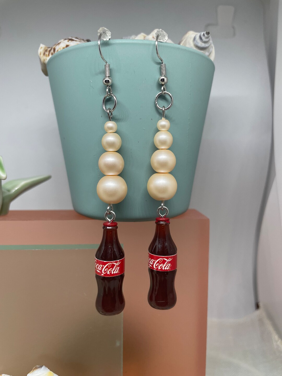 Vanilla Coca Cola Soda Pop Earrings - Etsy