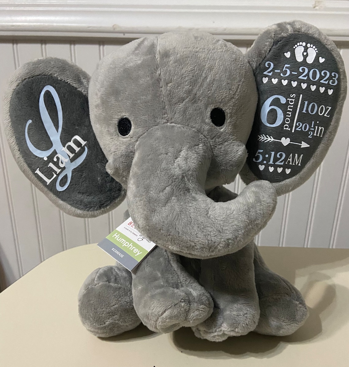 Birth Announcement Elephant - Etsy