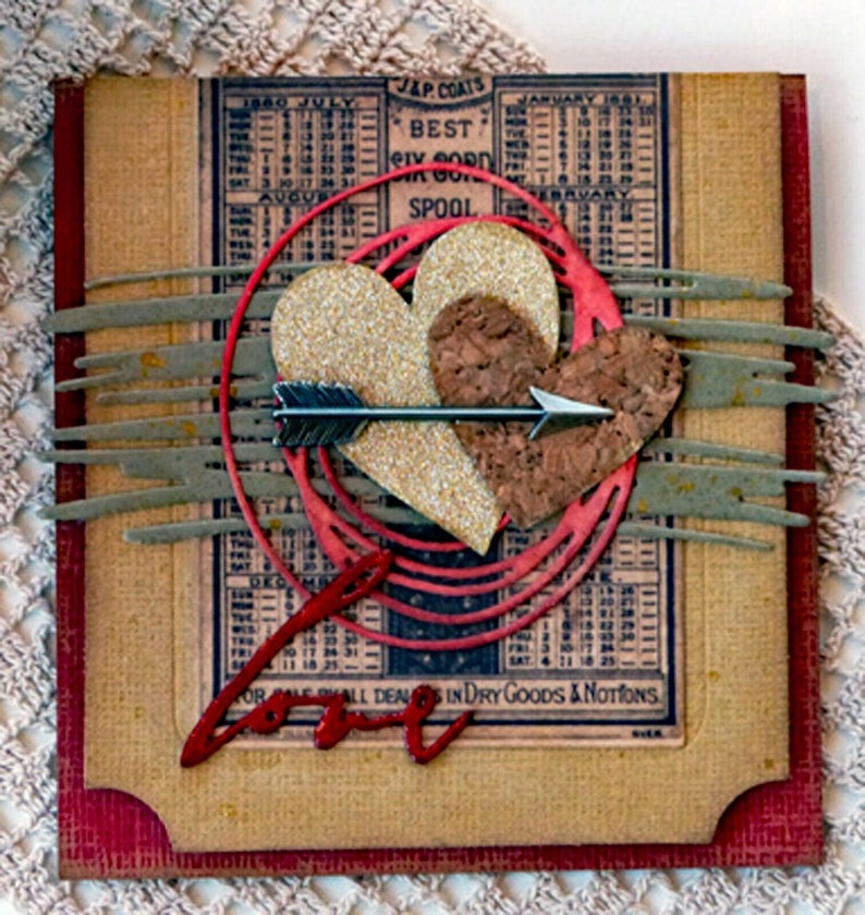 Sizzix Bigz Heartfelt Die Cuts Fabric RETIRED Tim Holtz - Etsy