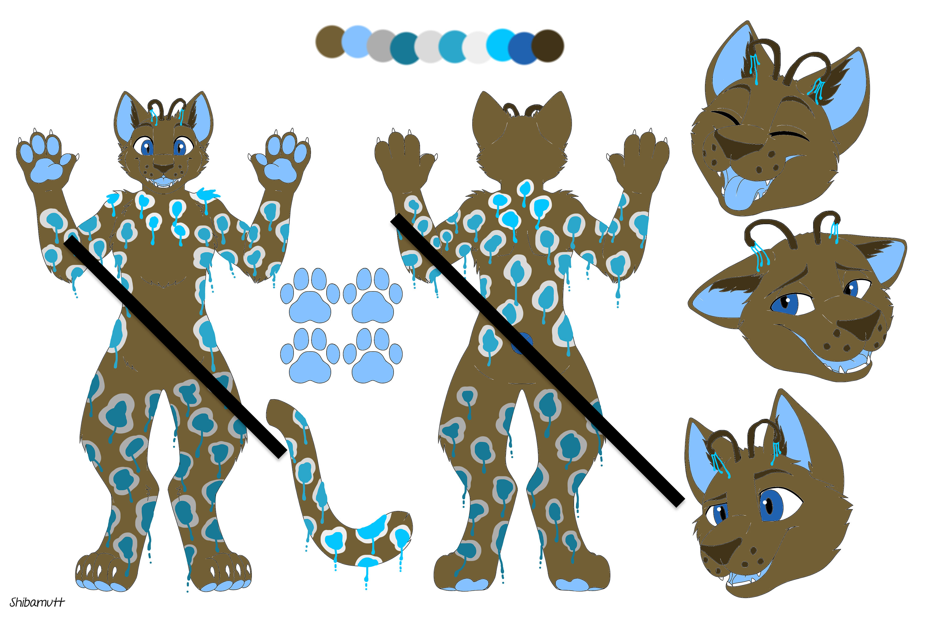 Cat Adopt Ref Sheet Furry Character Adopt - Etsy