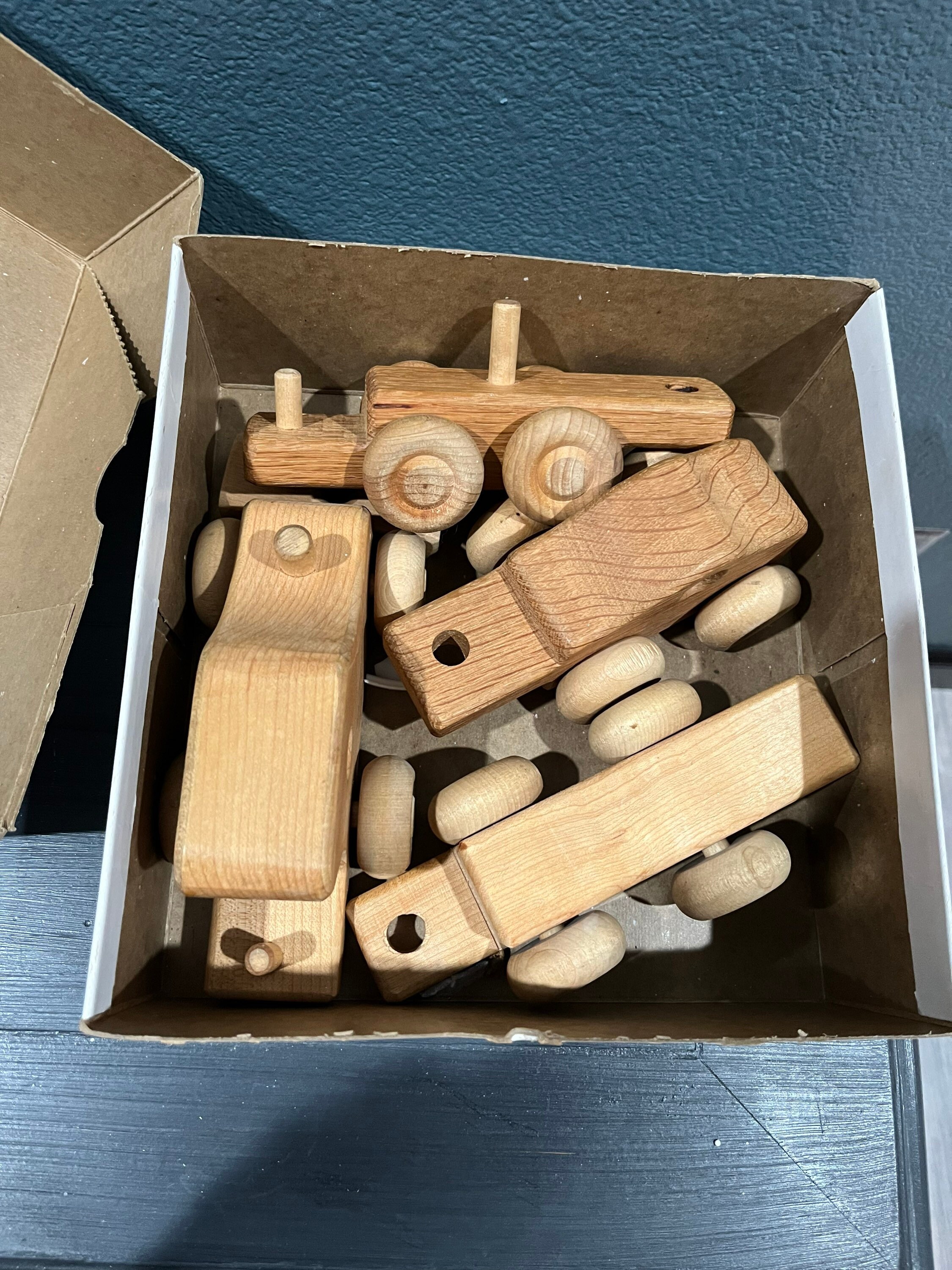 Antique Kids Wood Train Set. 1980s Kids Train Toy. - Etsy