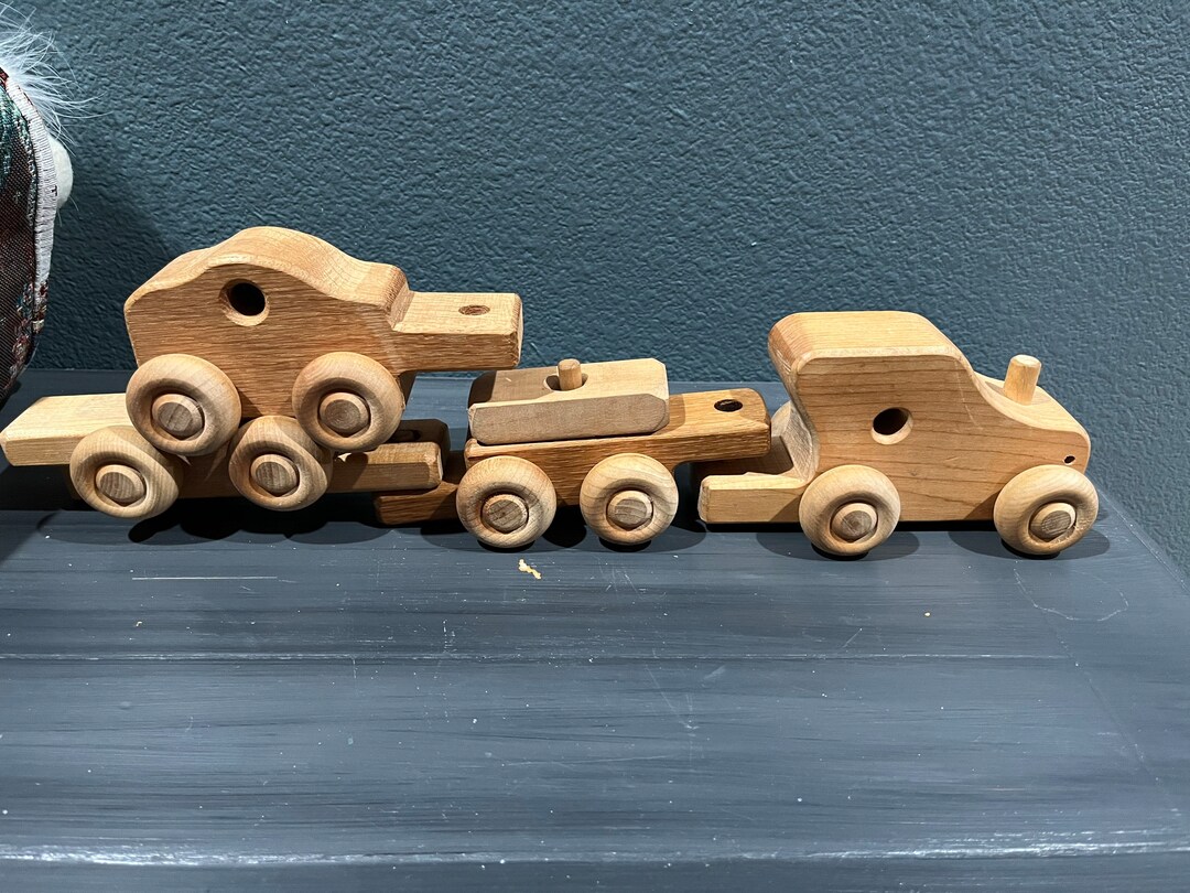 Antique Kids Wood Train Set. 1980s Kids Train Toy. - Etsy