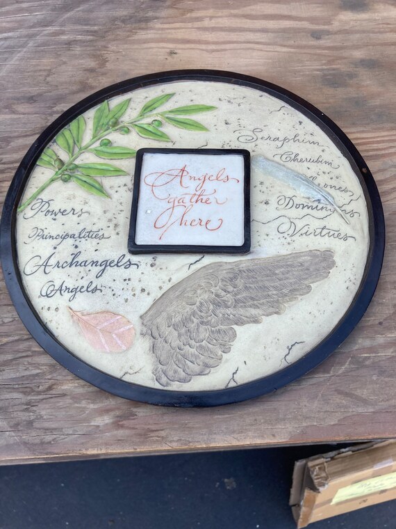Angels Gather Here Outdoor Yard Art Sign. Garden Sign. - Etsy