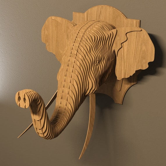 Elephant Head Shelf Laser Cut File Svg Dxf Tiger Laser File - Etsy ...