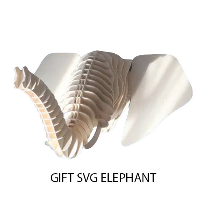 Elephant Head Laser Cut File Svg Dxf Ai PDF DWG for Cnc - Etsy