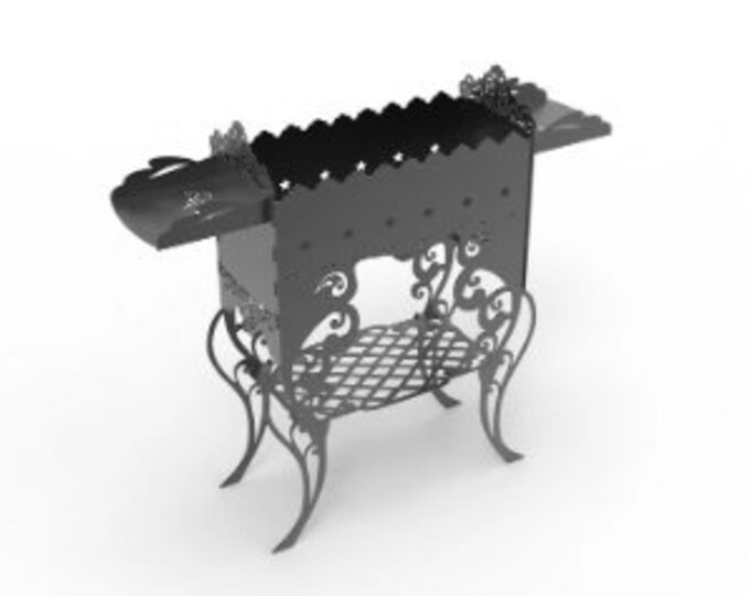 Grill Fire Bowl Planter Laser Cut File Cnc and Plasma Cutting Plan, Dxf ...