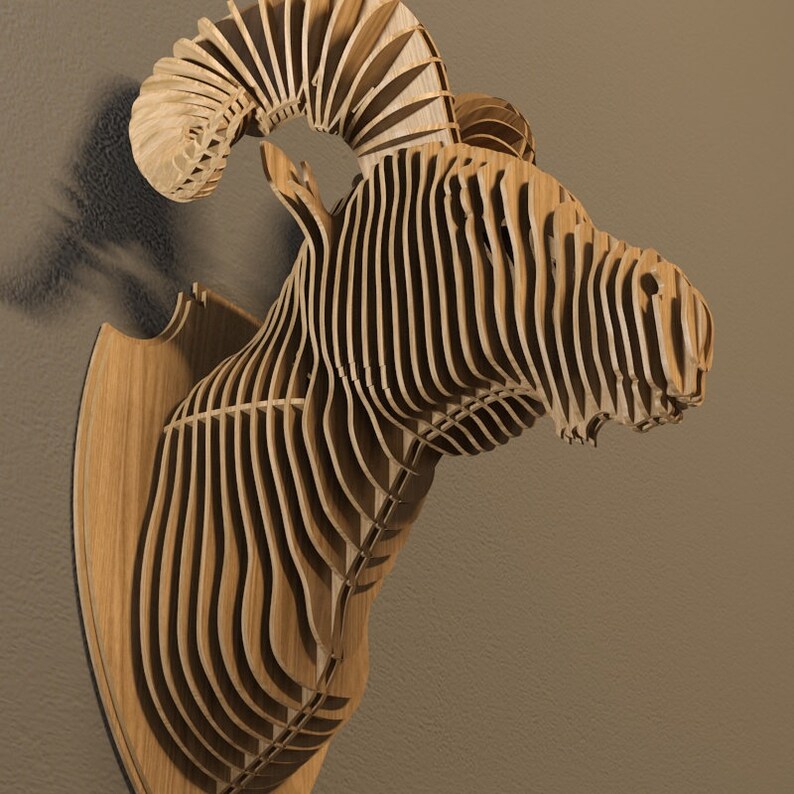 Ram SVG SDR DXF Files - Etsy