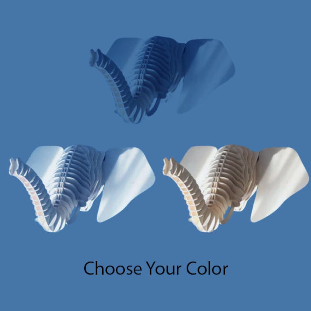 Elephant Head Laser Cut File Svg Dxf Ai PDF DWG for Cnc - Etsy