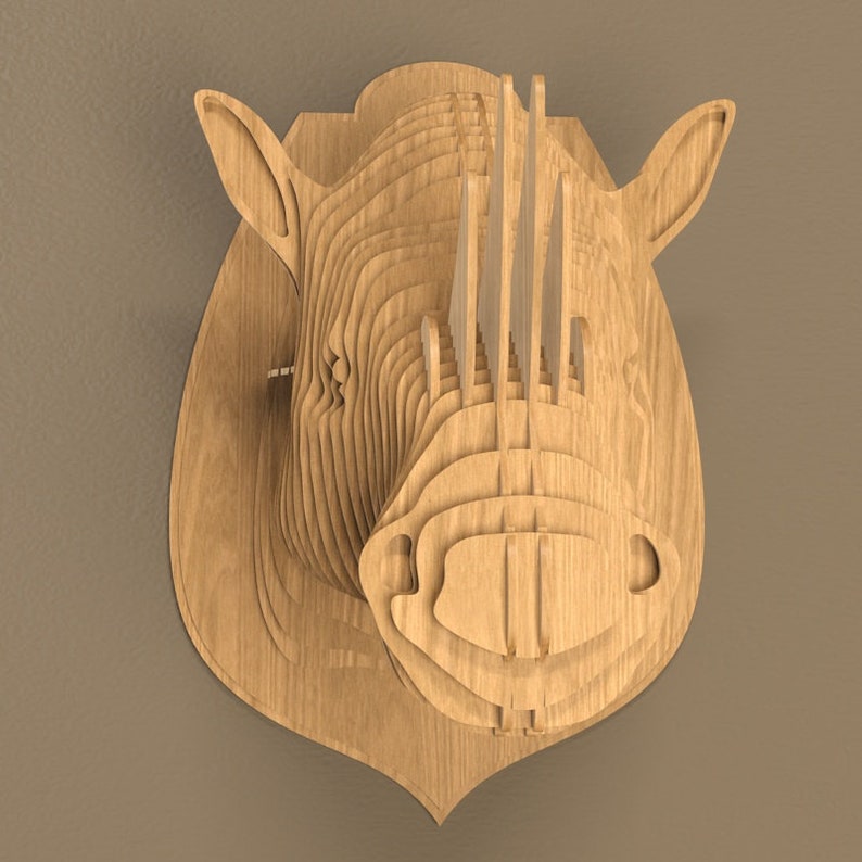 Rhino Head Laser Cut File Svg & Dxf Files Mandala - Etsy Australia