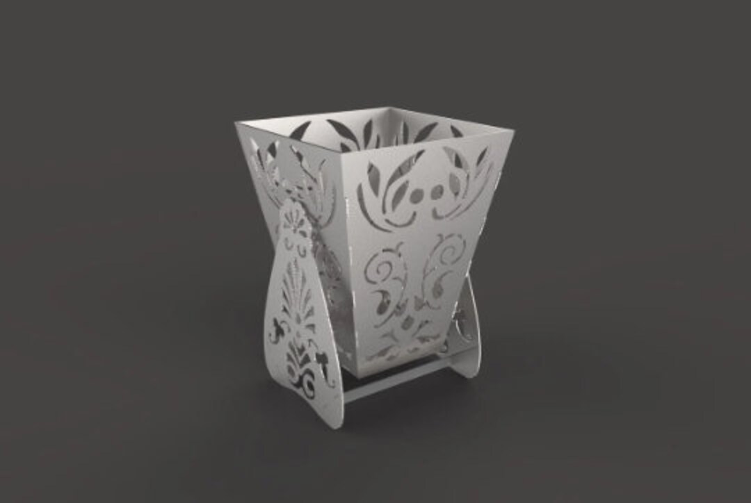 Trash Can Metal SXF File for Cnc Machine Laser Cut Files Plasmas Laser ...