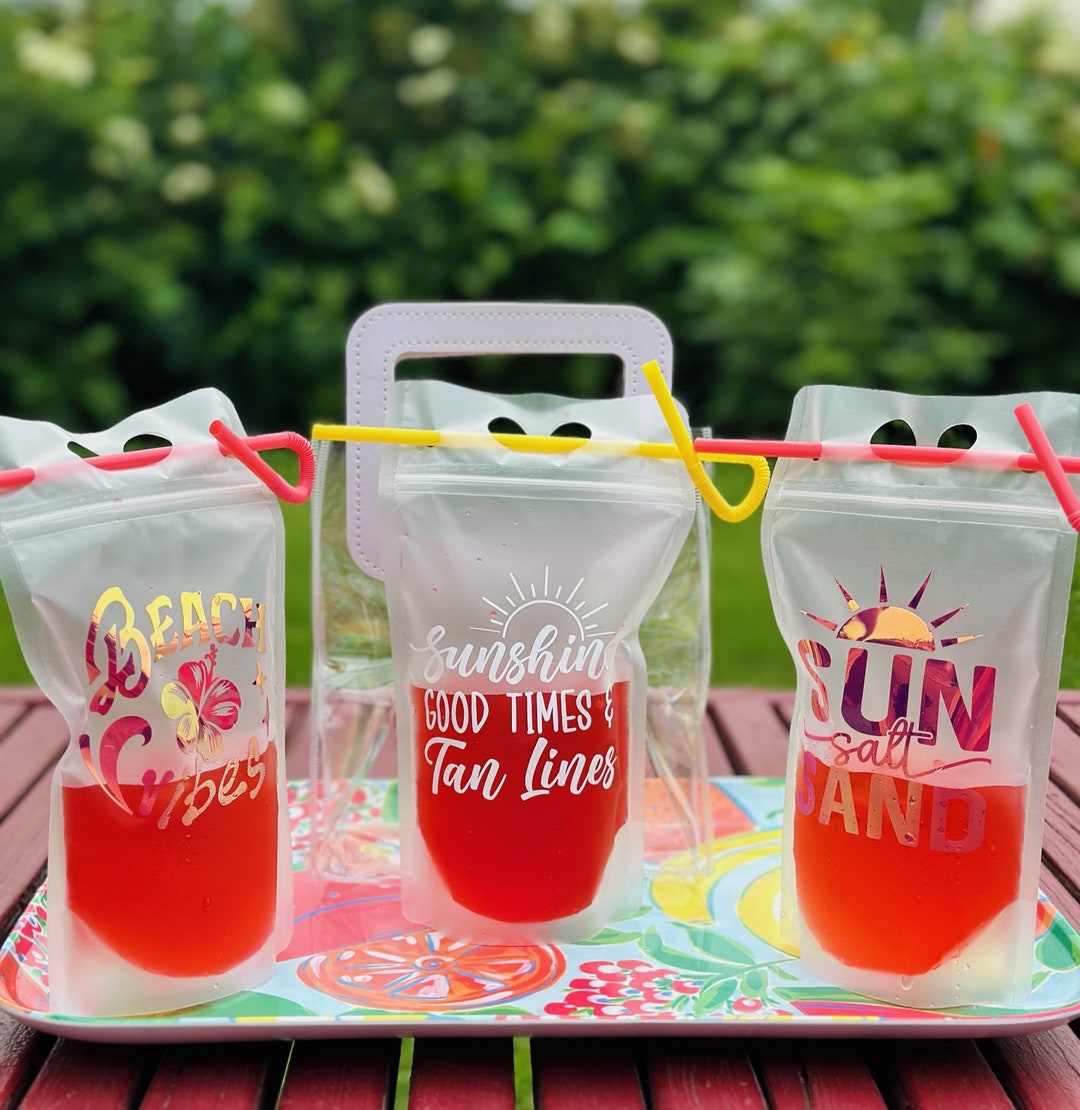 Adult Drink Pouches, Juice Pouches, Alcohol Drink Pouches, Reusable ...