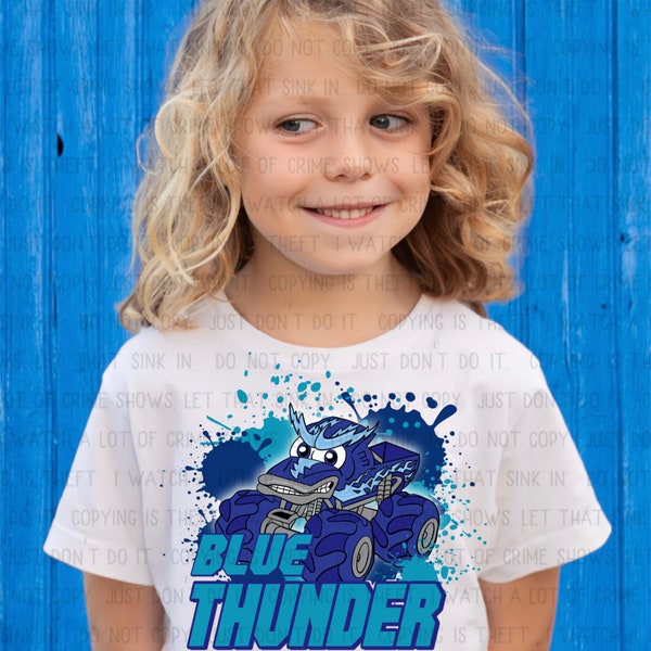 Blue Thunder Monster Truck - Etsy