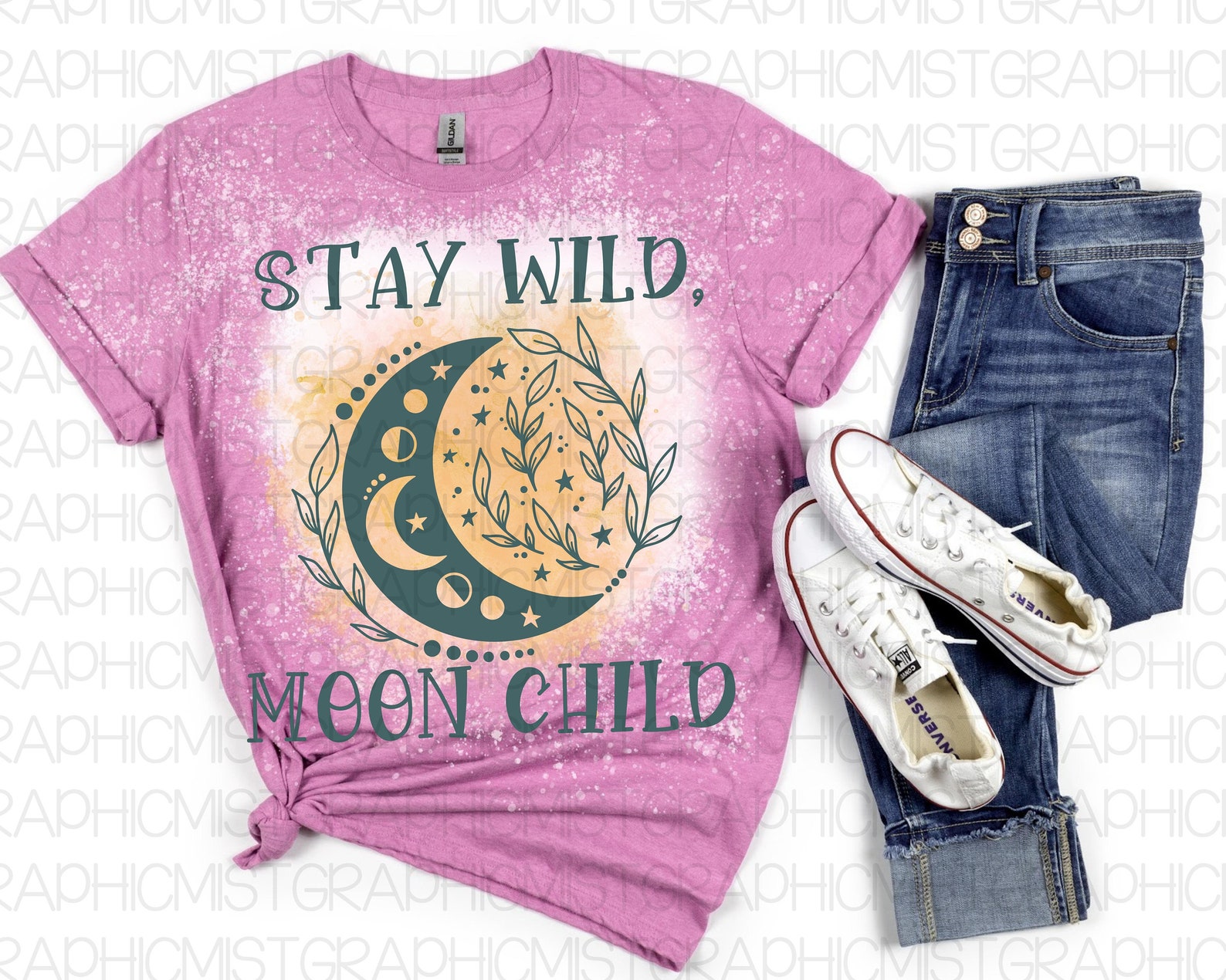 Moon Child Graphic Design, Nature PNG, Witchy Designs, Moon Clipart ...