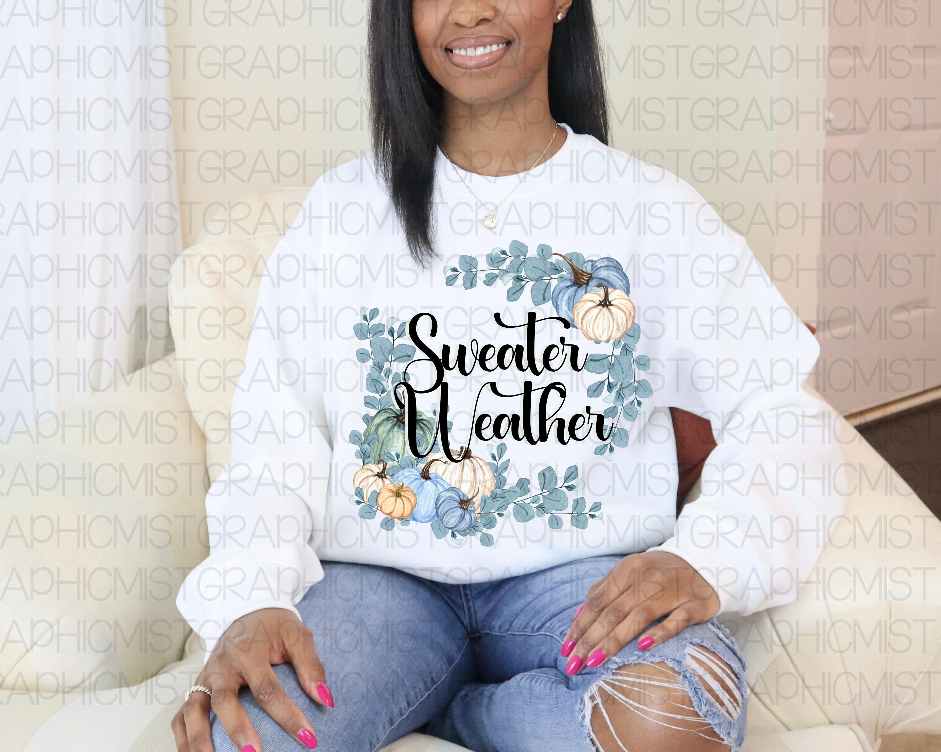 Fall Sweater Weather PNG, Fall Autumn Graphics, Winter Designs, Gift ...