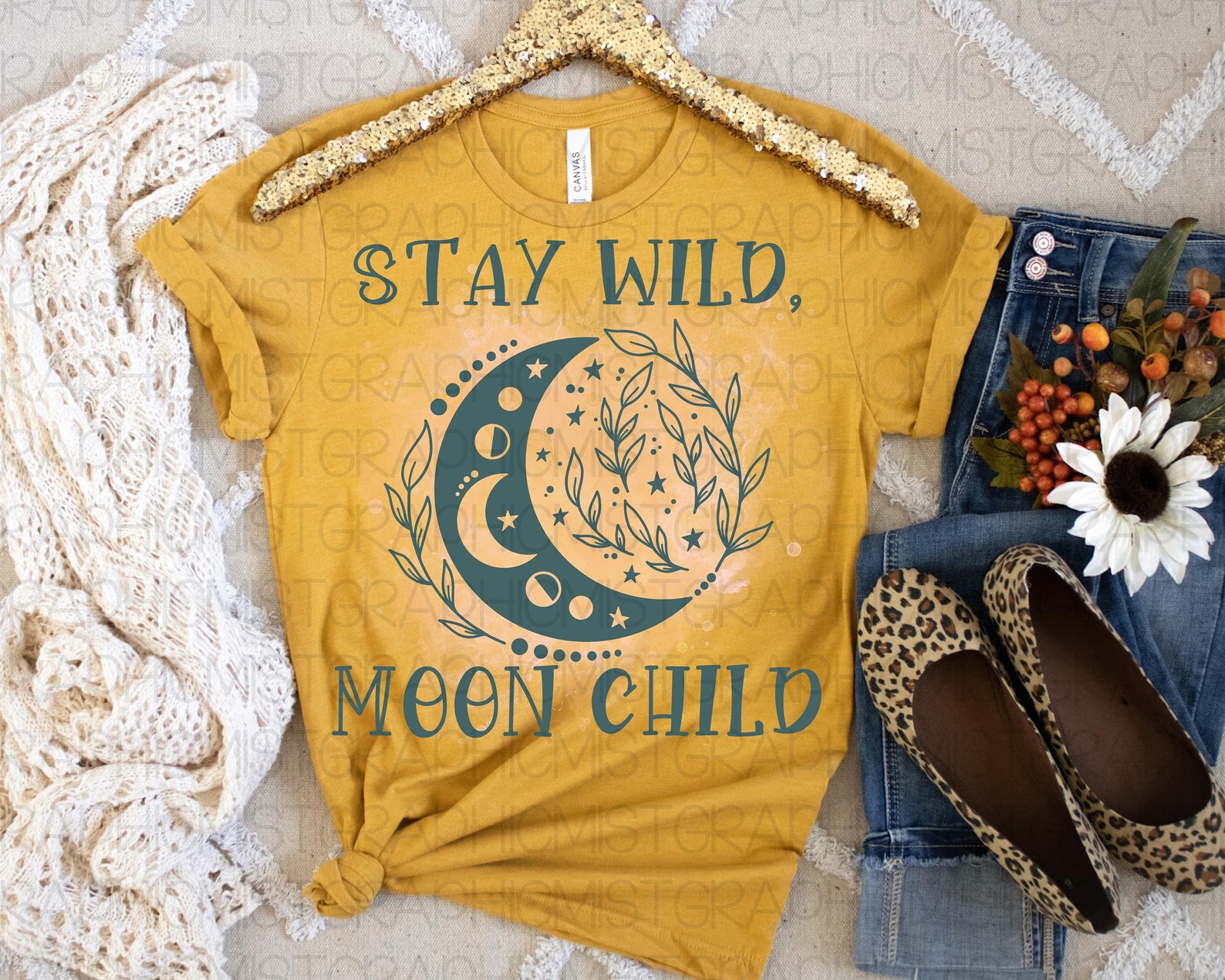 Moon Child Graphic Design, Nature PNG, Witchy Designs, Moon Clipart ...