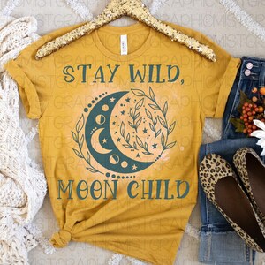Moon Child Graphic Design, Nature PNG, Witchy Designs, Moon Clipart ...