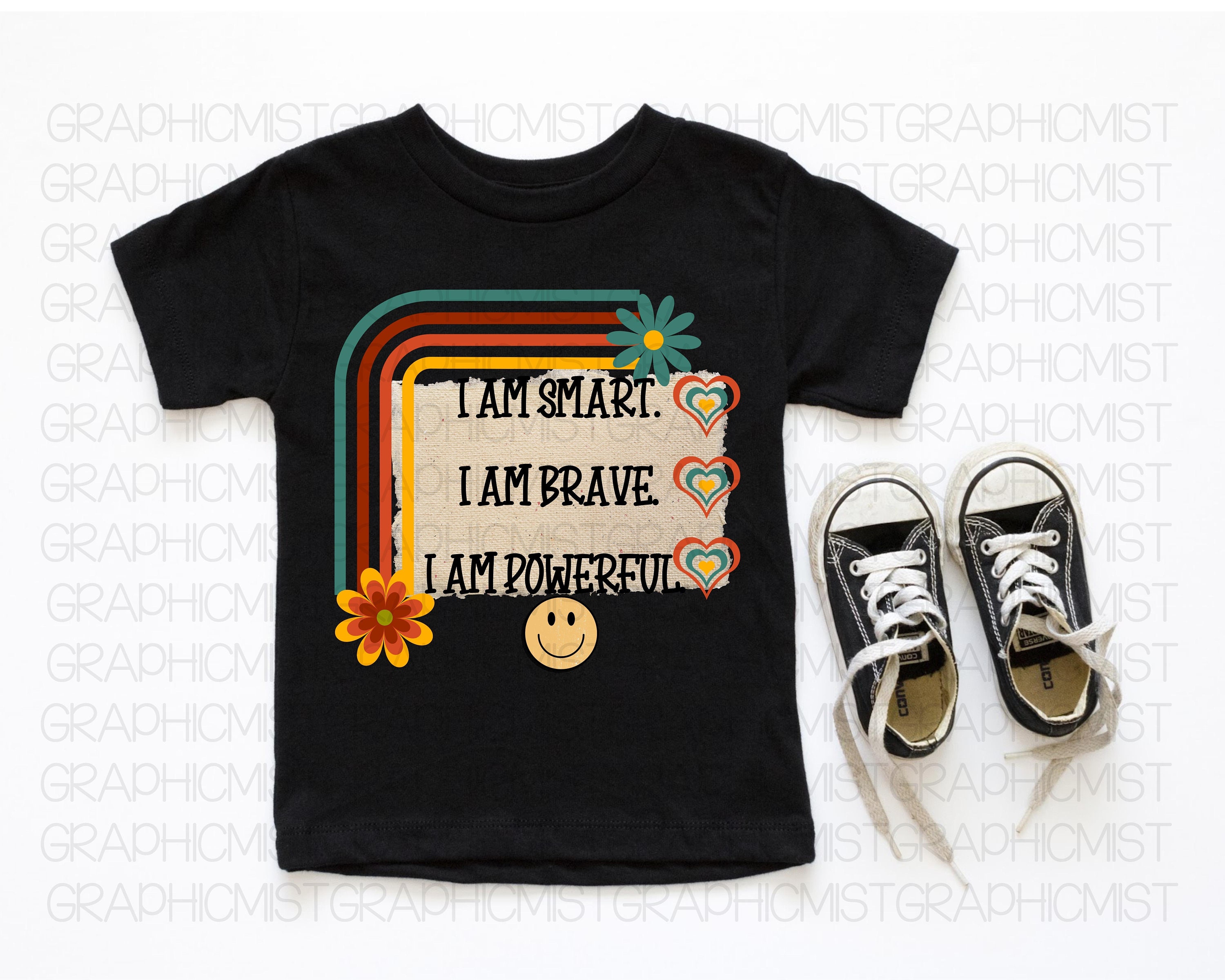 Child Affirmations Shirt Design PNG, Graphic Rainbow, Kids Quotes, Mug ...