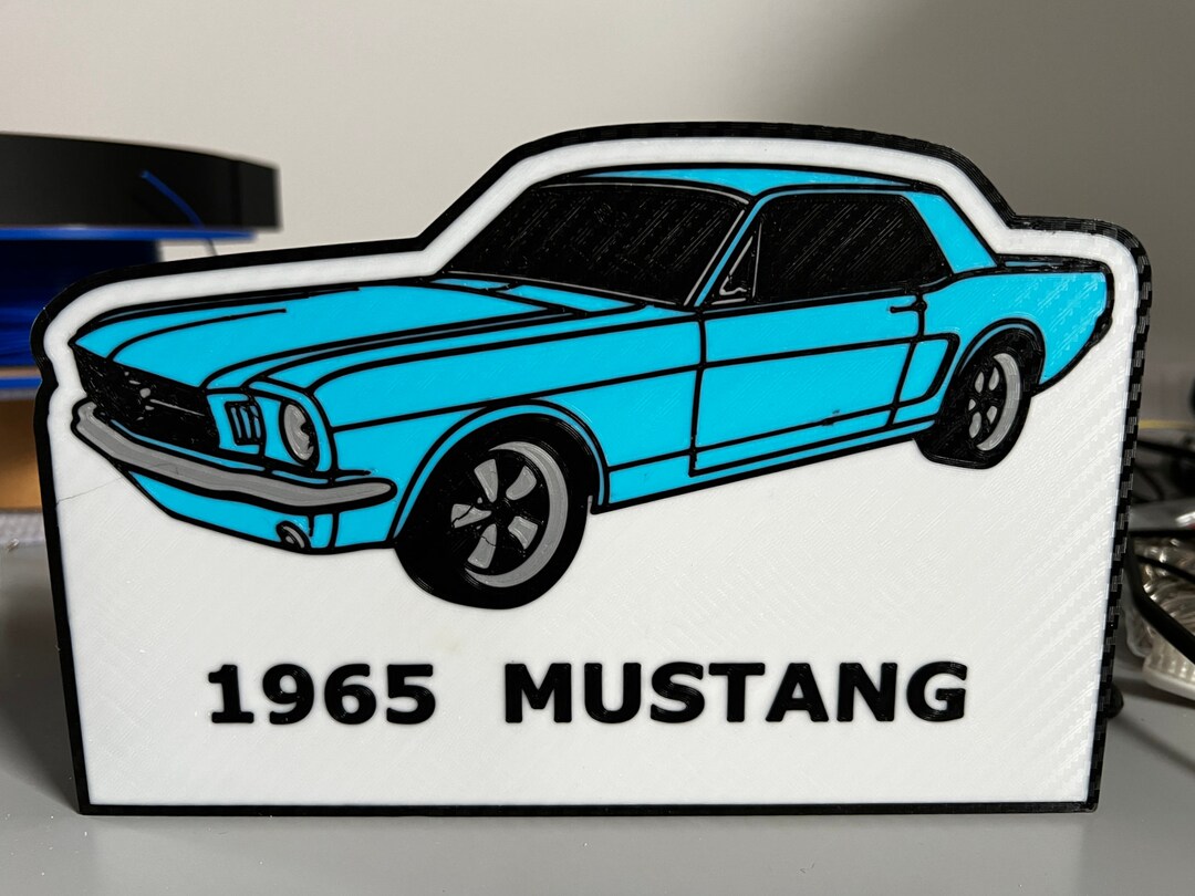 1965 Mustang LED Light Box (mains Powered) - Etsy