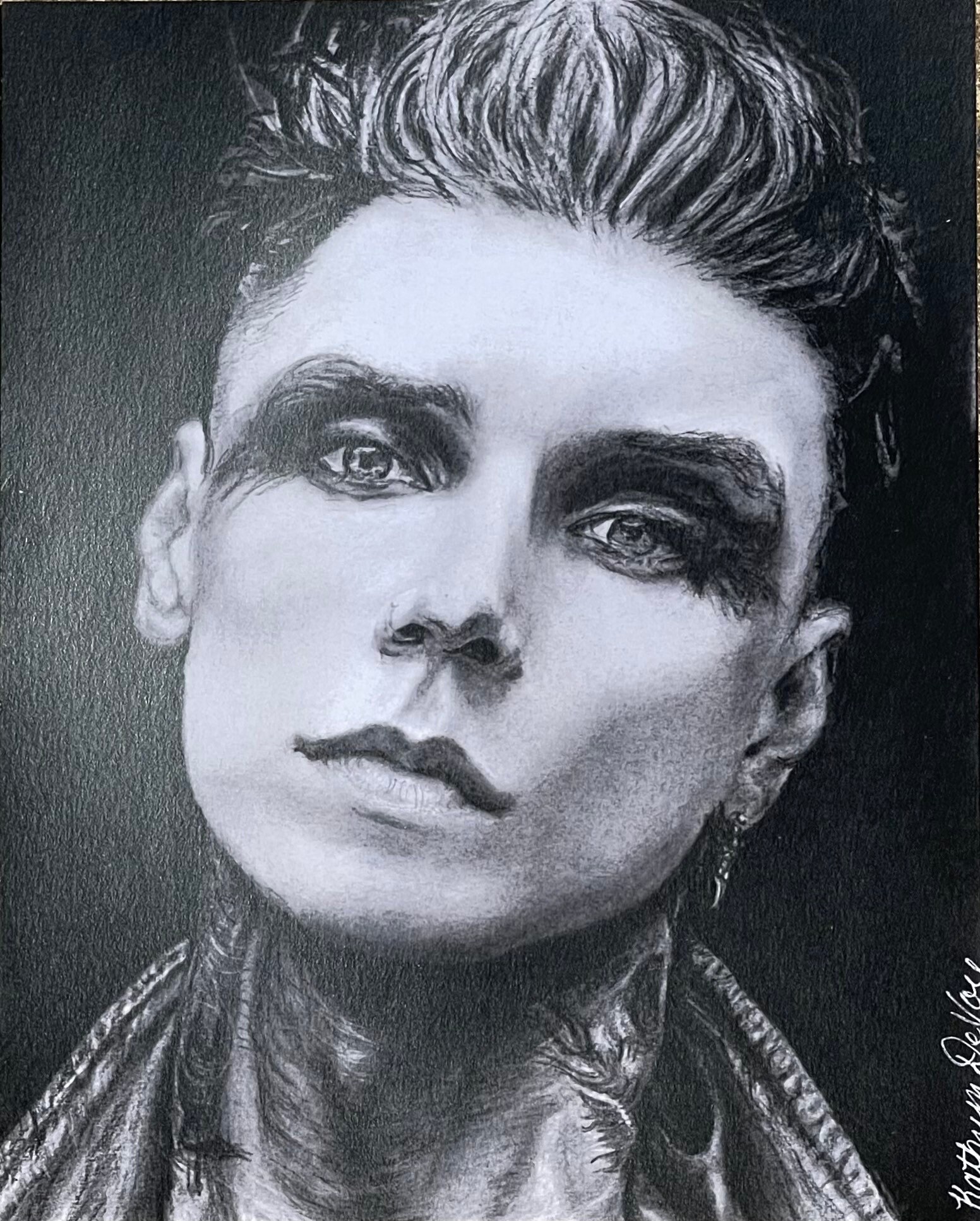 Andy Biersack Eyes Drawing