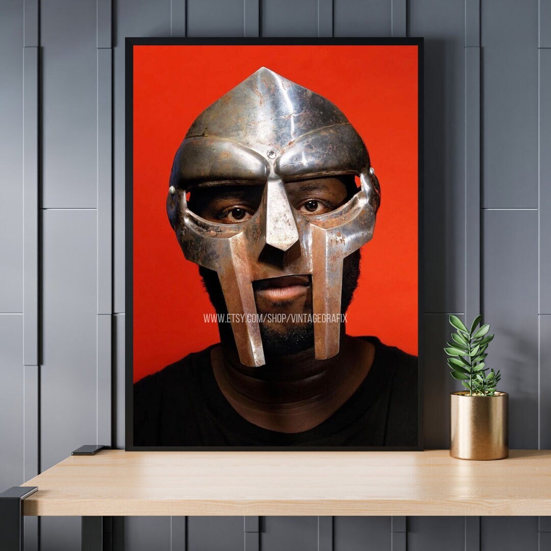 Mf Doom Digital Art Print Poster Wall Art Digital Etsy