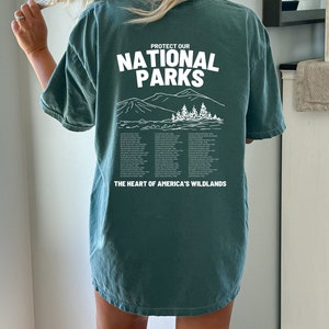 National Park Comfort Colors T-shirt, Granola Girl Tee, Conservation ...