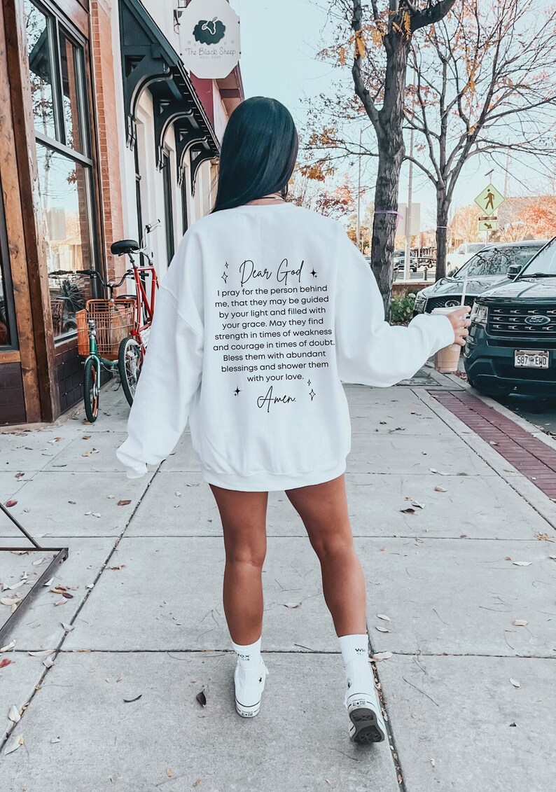 Prayer for Person Behind Me Sweatshirt, Prayer Shirt, Dear God Shirt ...