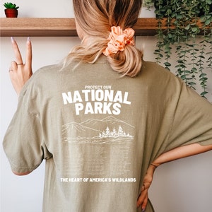 National Park Comfort Colors T-shirt, Granola Girl Tee, Conservation ...