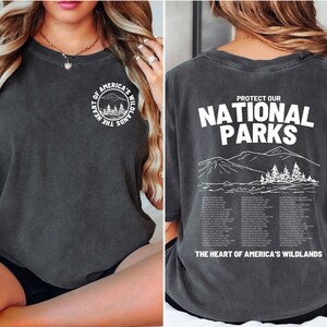 National Park Comfort Colors T-shirt, Granola Girl Tee, Conservation ...
