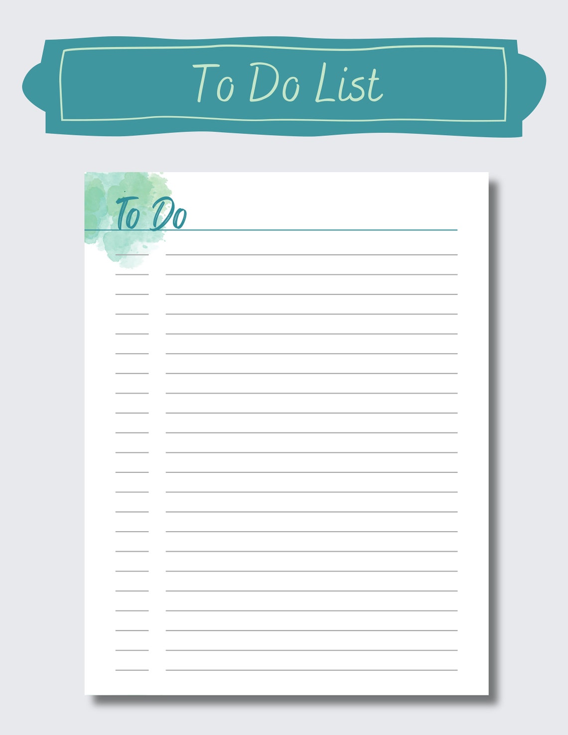 Checklist, to Do List and Notes Page Set, Blank Notes Page, 8.5 X 11 ...