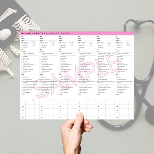 CNA/PCT Work Sheet - Etsy