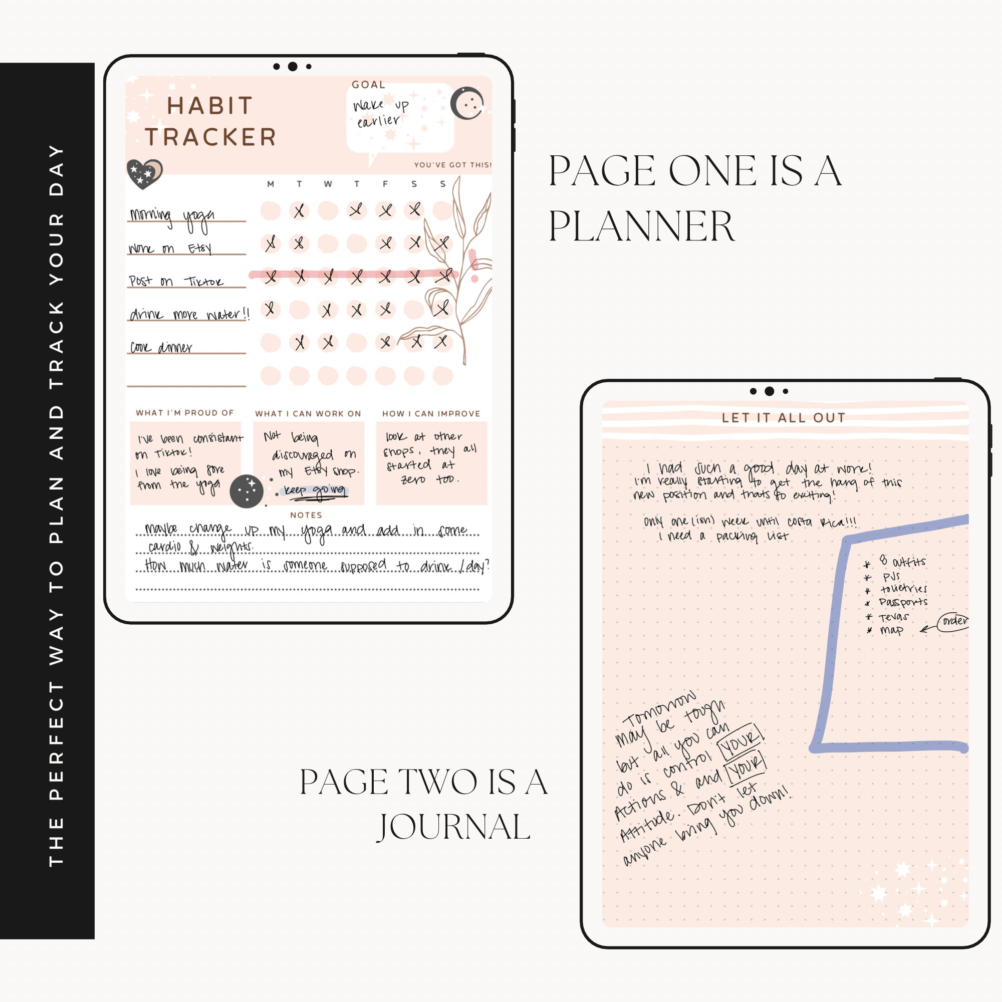 Habit Tracker Digital Planner, Printable Planner, Mental Health Planner ...
