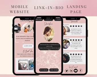 Link Tree Template - Etsy