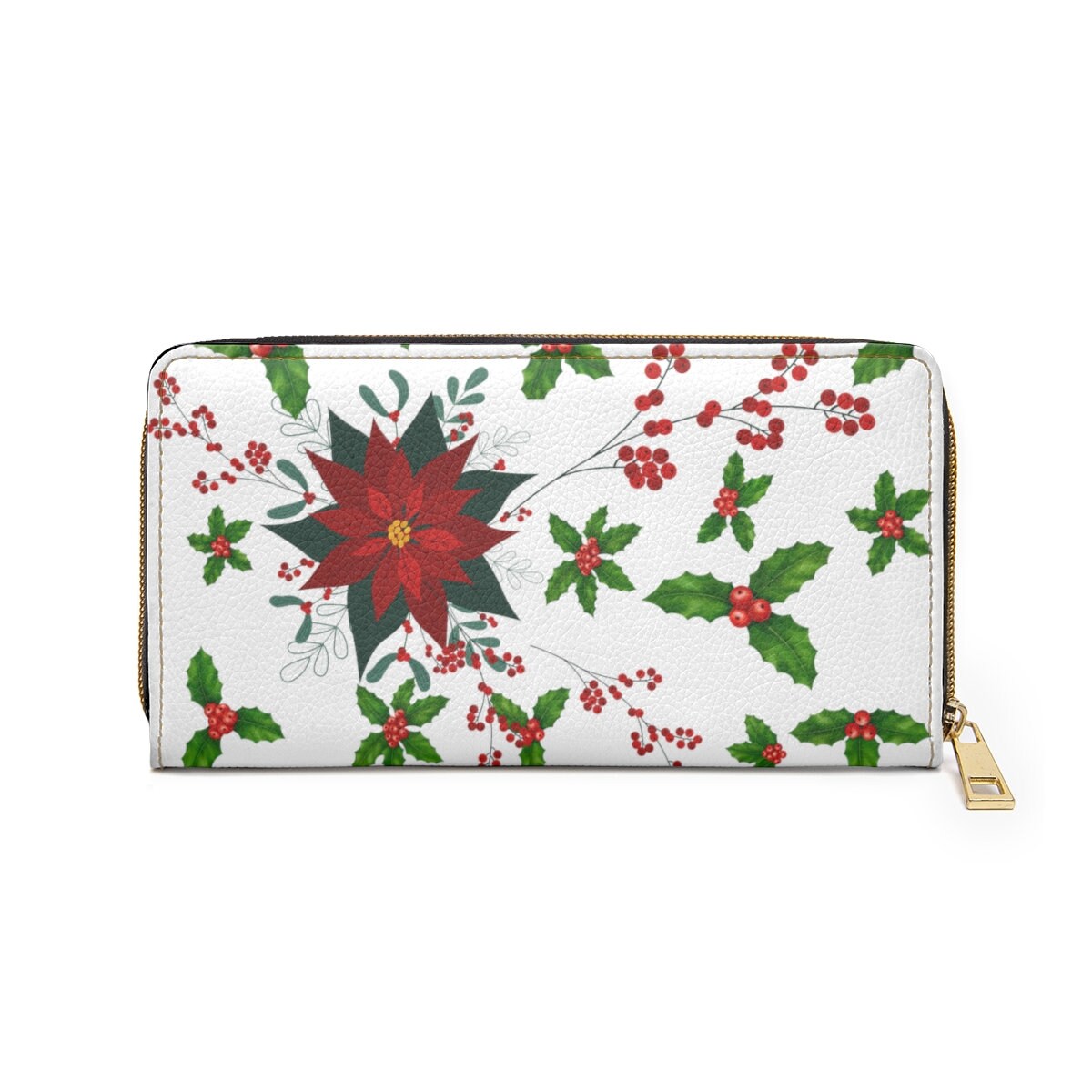 Holiday Wallet Christmas Wallet Classy Holiday Wallet Holly Berry ...