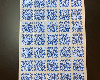 Waterproof Qr Code Stickers - Etsy