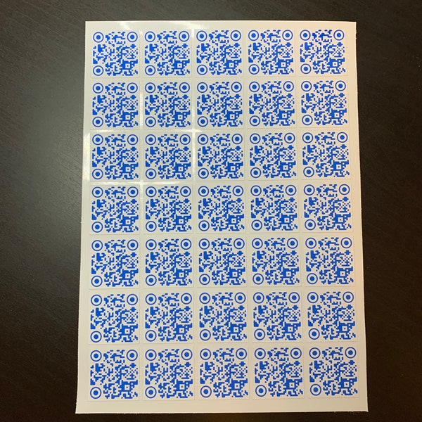 Waterproof Qr Code Sticker - Etsy Waterproof Qr Code Sticker - Etsy