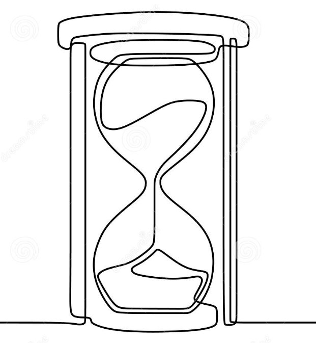 Hourglass Line Drawing