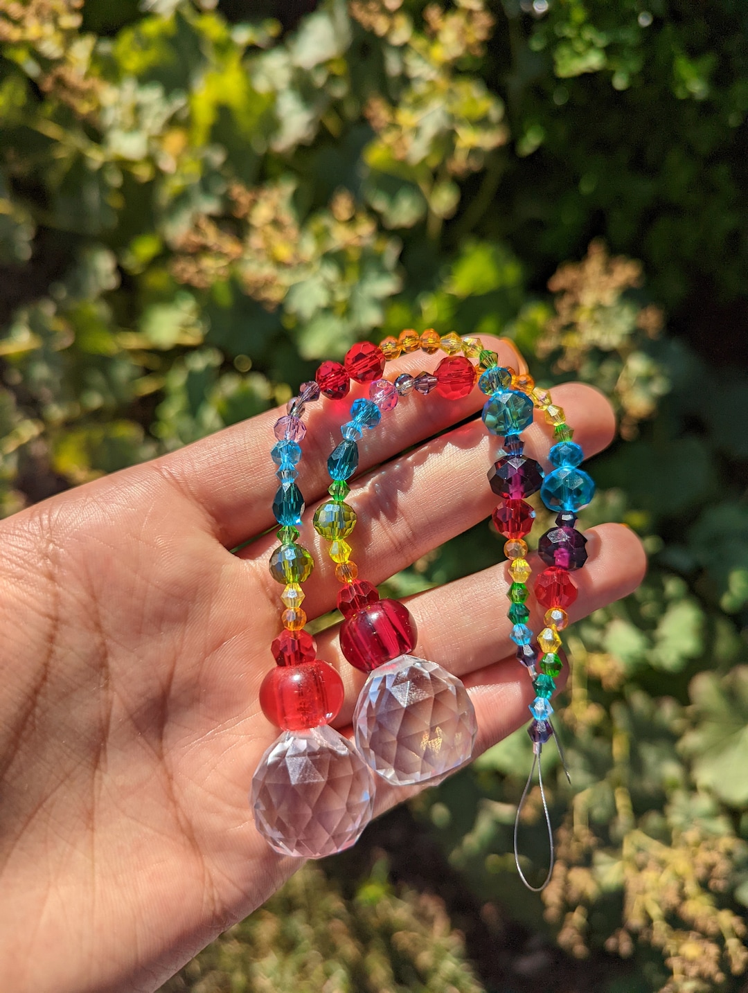Rainbow Suncatcher, Beaded Suncatcher, Multicolor Suncatcher, Pride - Etsy