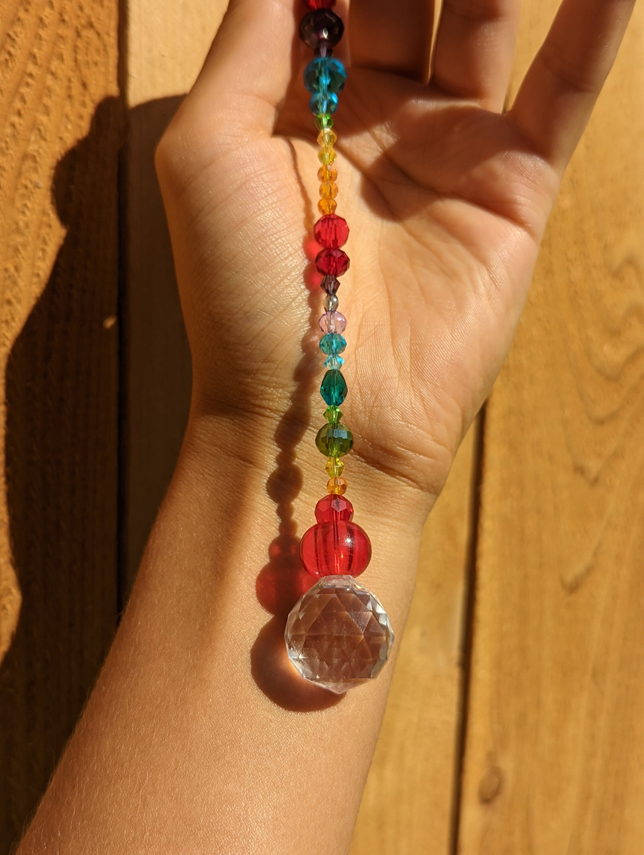 Rainbow Suncatcher, Beaded Suncatcher, Multicolor Suncatcher, Pride - Etsy