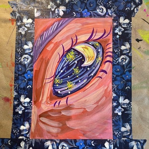 Galaxy Eye Painting - Etsy