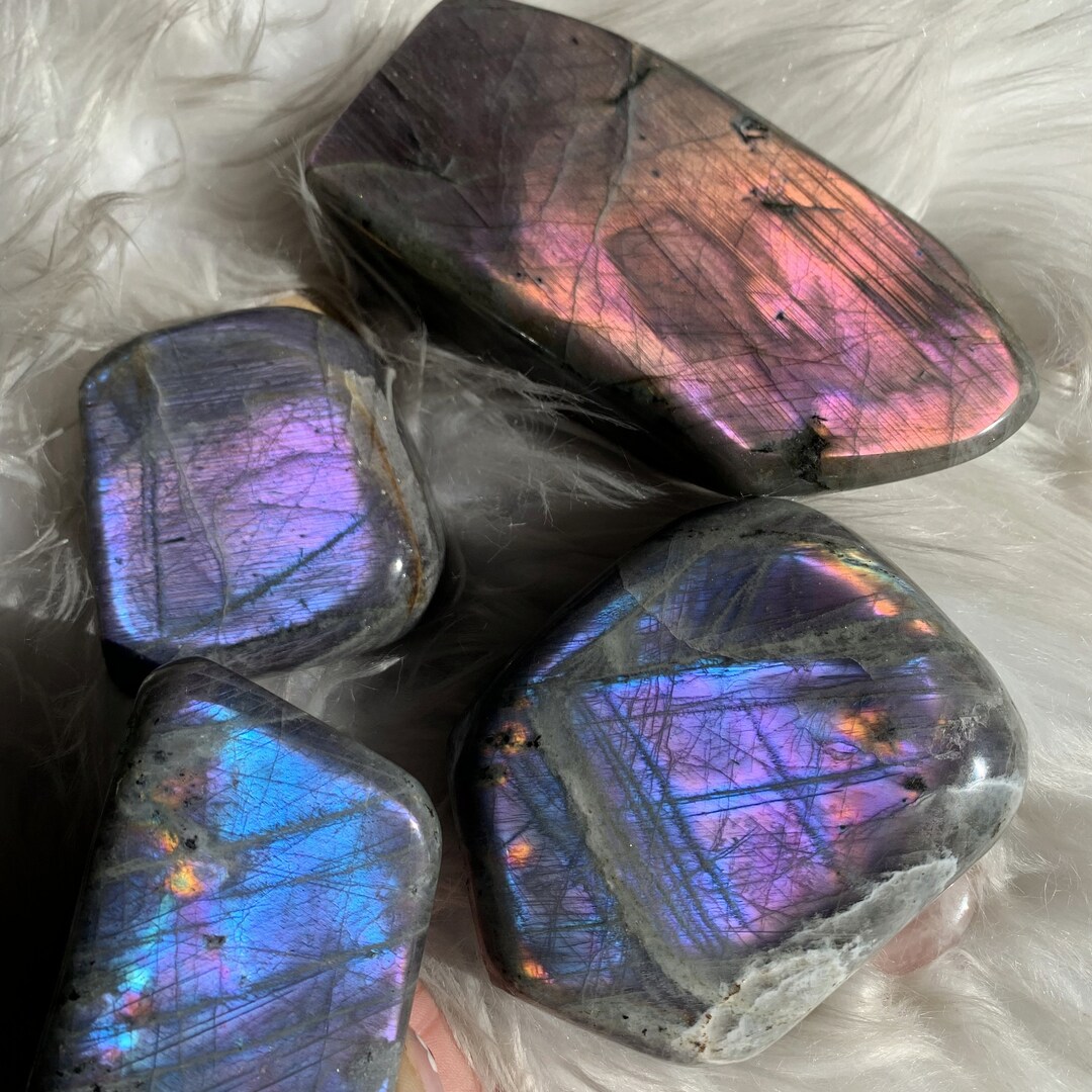 Natural Purple Labradorite Indigo Blue Labradorite Sunset - Etsy