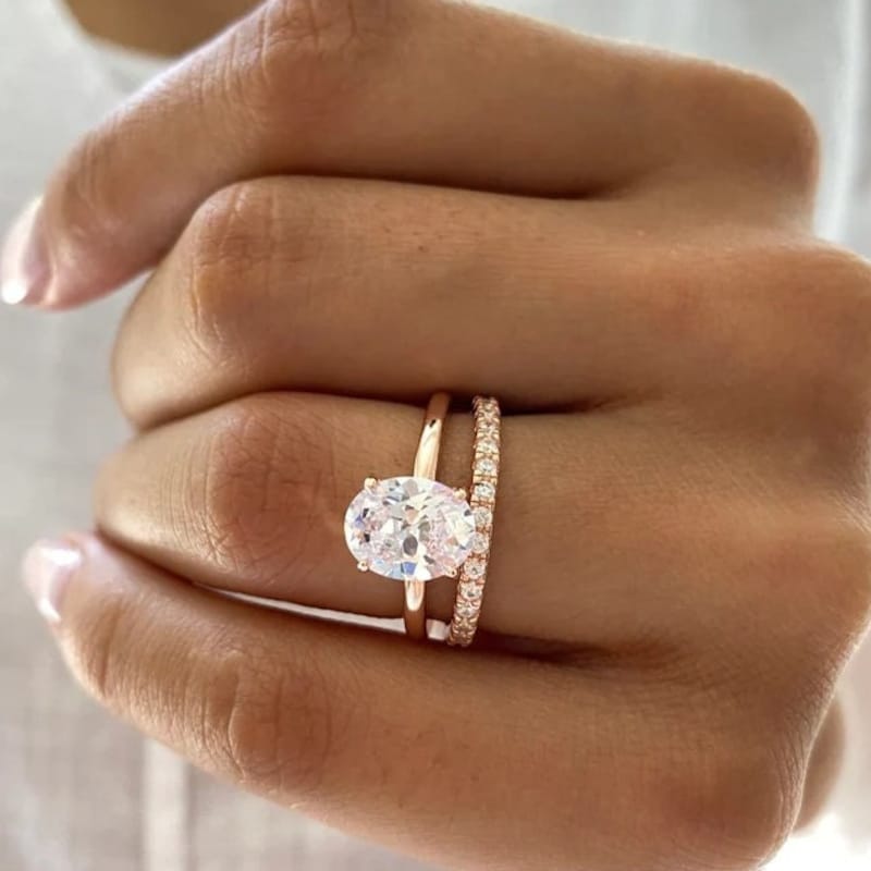 Engagement Ring Set - Etsy