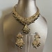 Heavy Bridal Jewelry Set Pakistani Necklaces Choker Earring Tikka Jumar ...