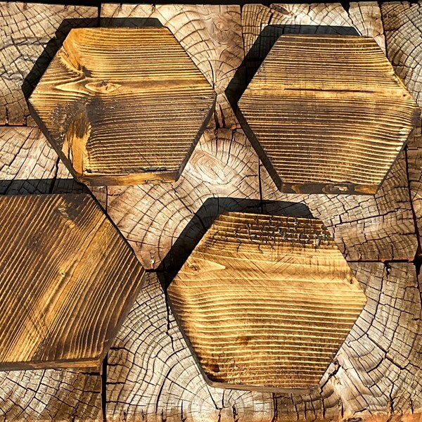 Wood Hexagon - Etsy