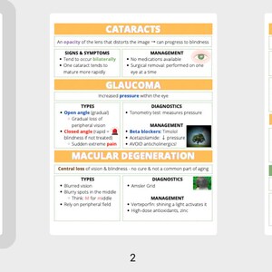 Med-surg Eye & Ear Problems | Nursing Notes | 3 Pages - Etsy