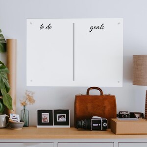 Personalized Acrylic Wall to Do List, Calendar, Planner, Habit Tracker ...
