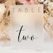 Personalized Frosted Table Number, Custom Reserved Table Sign ...