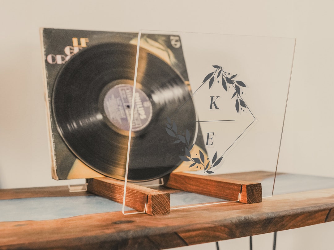 Custom Engrave Wooden Record Storage, Music Lover Couple Gift Idea ...