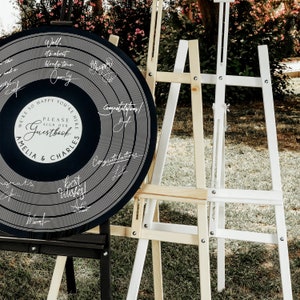 Wedding Record Guest Book Alternative, Custom Wedding Guestbook Vinyl ...