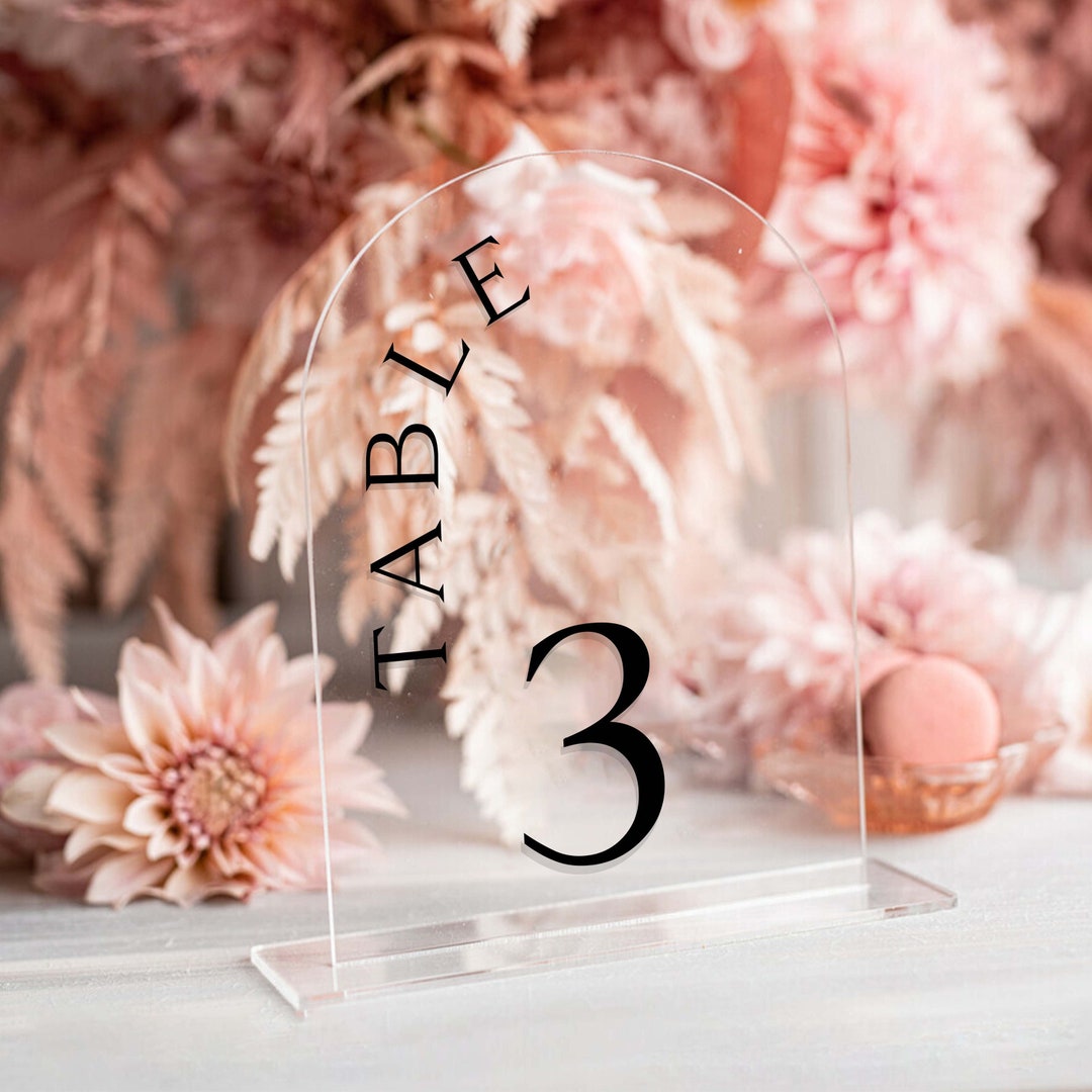 Editable Modern Table Number, Personalized Wedding Table Number, Custom ...